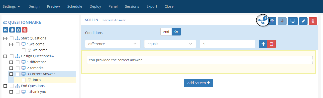 How to Display Feedback of Triangle and Tetrad Test